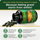 Whole Food Multivitamin & Mineral, Advanced Energy Support Supplement ...